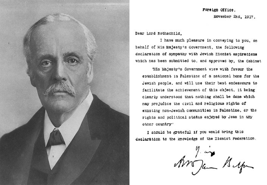 La Déclaration Balfour annulée...à Sichem