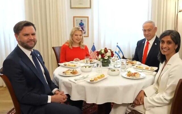 Netanyahou à Vance : "L'Amérique a intérêt à un Israël fort, et Israël ...